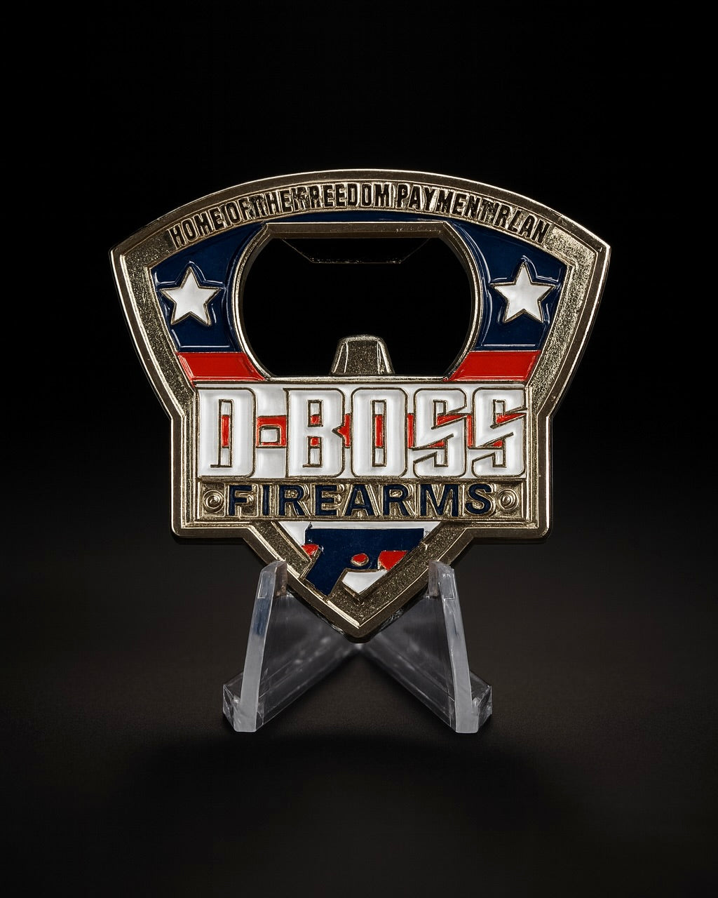 Challenge Coin/Bottle Opener – D'Boss Firearms